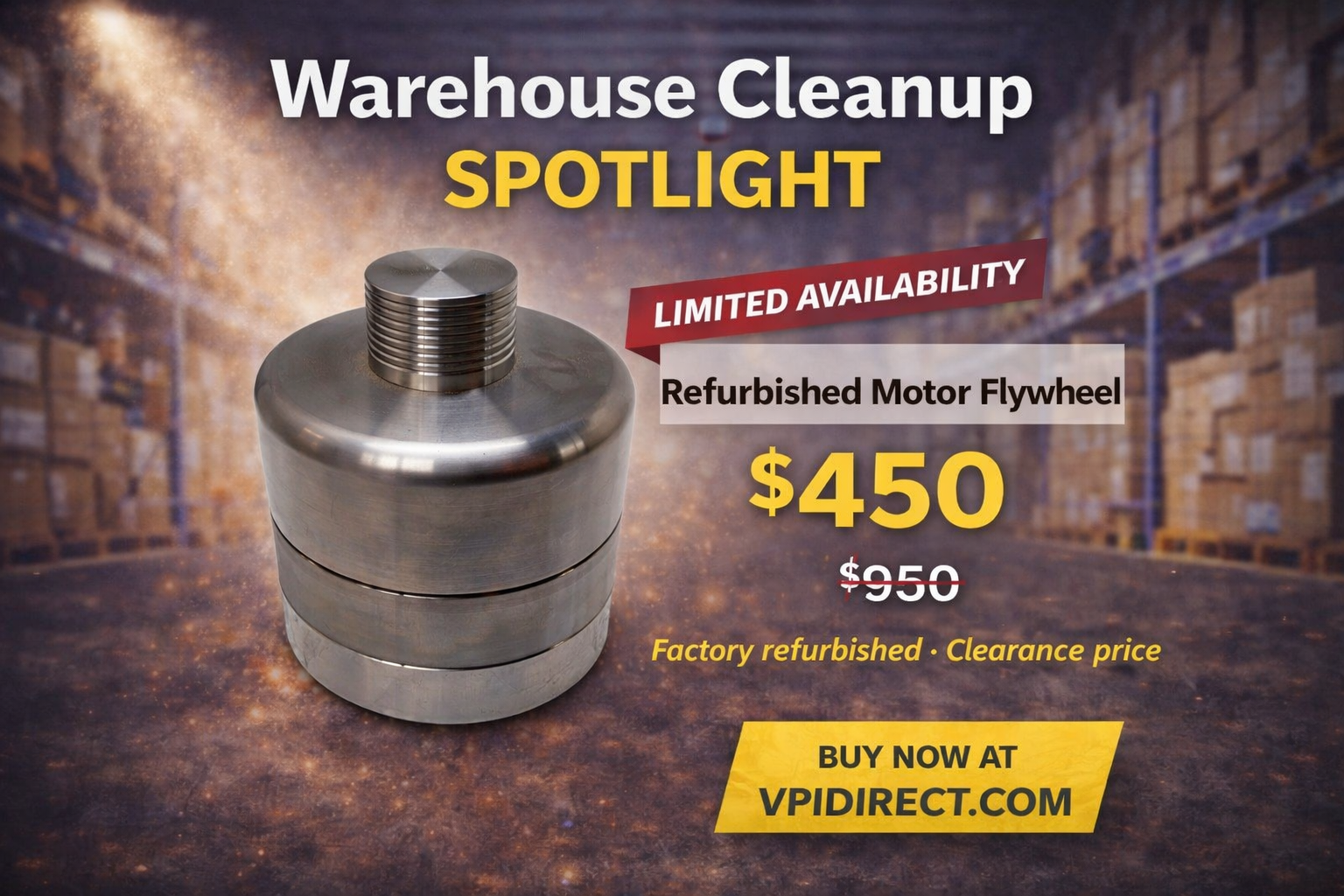Motor Flywheel Refurbished – VPI Industries